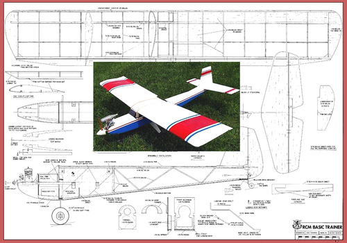 RCM Model Airplane Plans (RC): RCM Basic Trainer 50" for .09-.19 ...