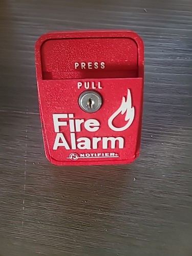 Rare Fire Alarm Pull Station LNG-1R Notifier Red Lng1r | eBay
