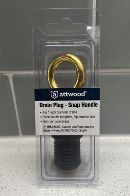 Attwood 7524A7 Snap Handle Drain Plug for 1 Inch Diameter Drains | eBay