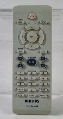Genuine Philips DVD Player Remote Control Model RC 2020 Gray - Tested ...