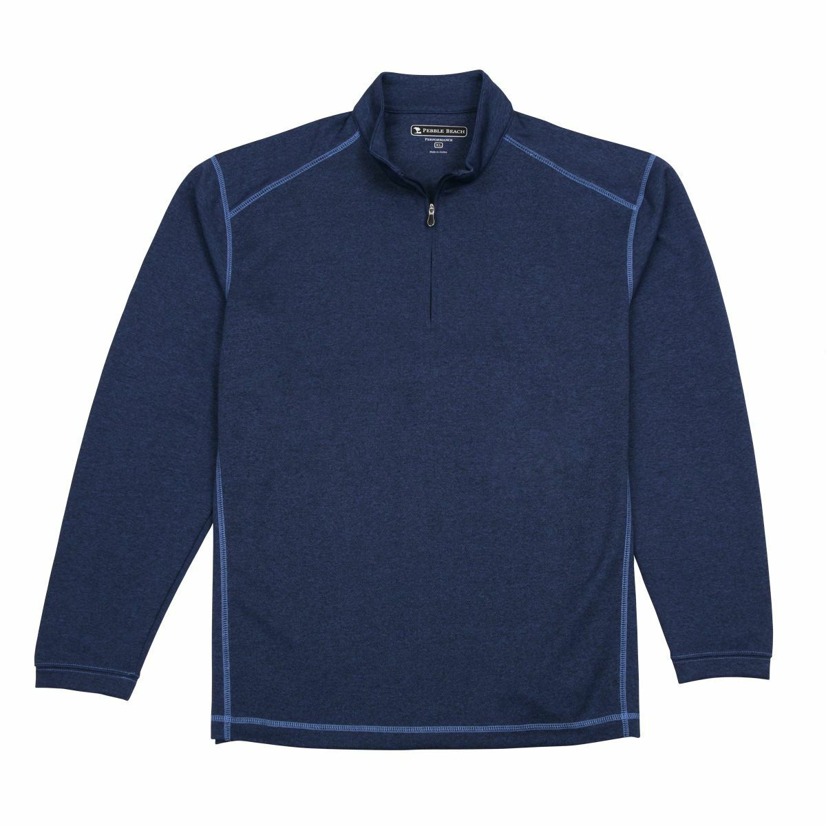 Pebble Beach Men's Performance Tech Golf Pullover 1/4 Zip Long Sleeve ...