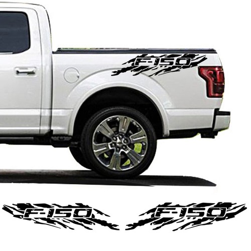 2pcs Bed Side Stripe body Decals graphics vinyl sticker logo for Ford ...