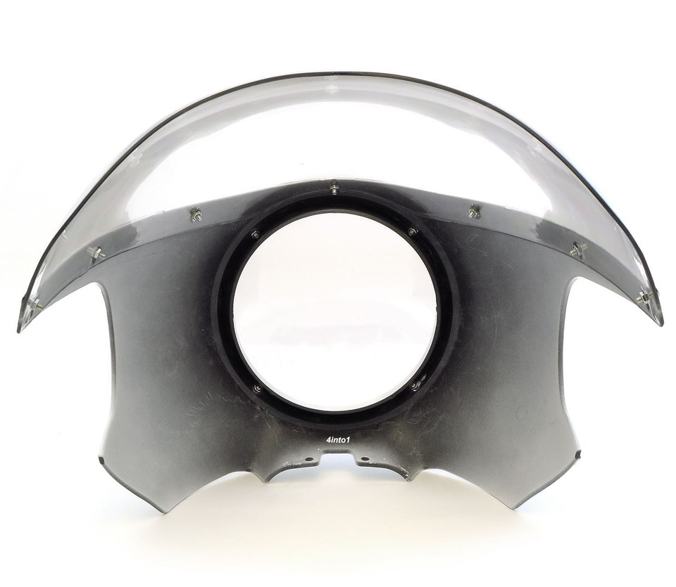 Cafe Racer Retro Drag Racing Motorcycle Fairing - White - Clear ...