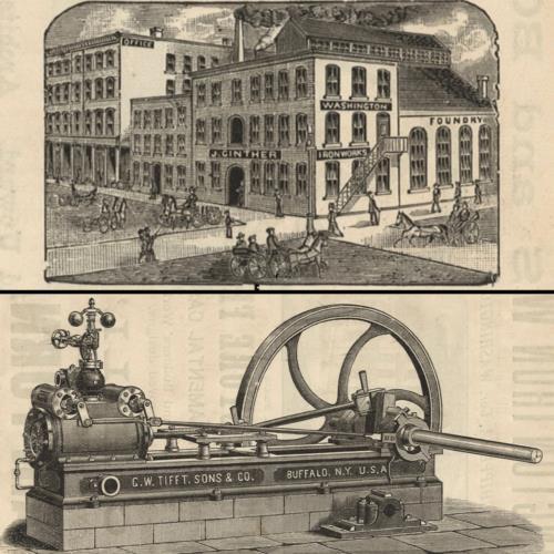 1886 BUFFALO TIFFT FARM STEAM ENGINES CHIPPEWA WASHINGTON IRON WORKS J ...