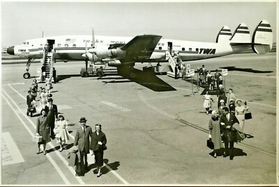 TWA Lockheed Constellation Aviation Airline Poster Print 24"x36" 1950s ...