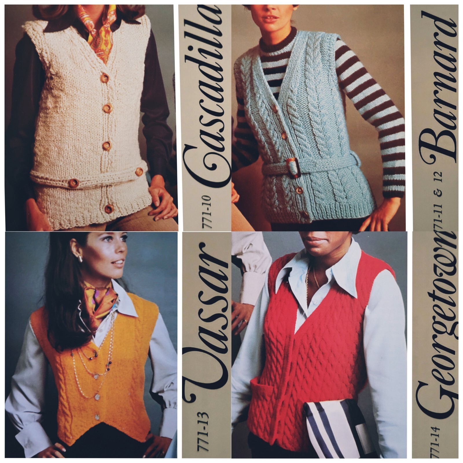 Vtg Columbia-Minerva Book 771 "Sweater Bazaar" Complete Coll. of ...