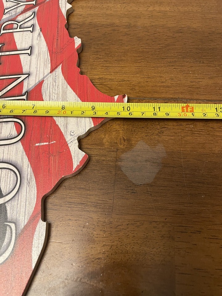 Kansas City Chiefs "Chiefs Country USA" Handmade Wood Hanging Sign (16 ...