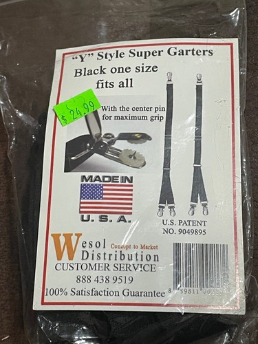 Wesol "Y" Style Shirt Stays - Super Y Stays - No Slip Clip | eBay