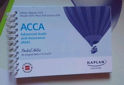 Acca Advanced Audit and Assurance, Kaplan AAA Pocket Notes 2026 | eBay UK