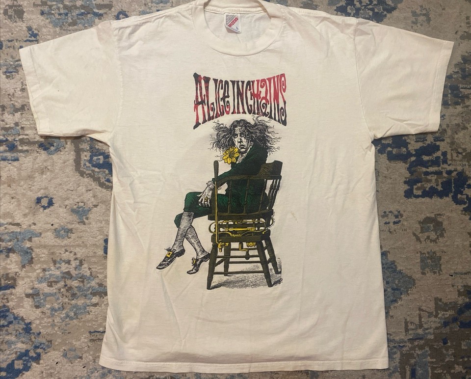 Alice In Chains Original Vintage Angry Chair L Shirt *Not A Reprint ...