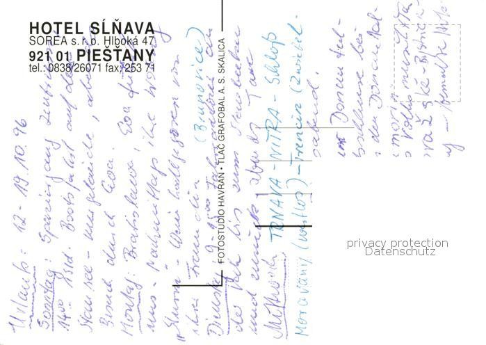 Piestany Hotel Slnava Schwimmbad Minigolf | eBay