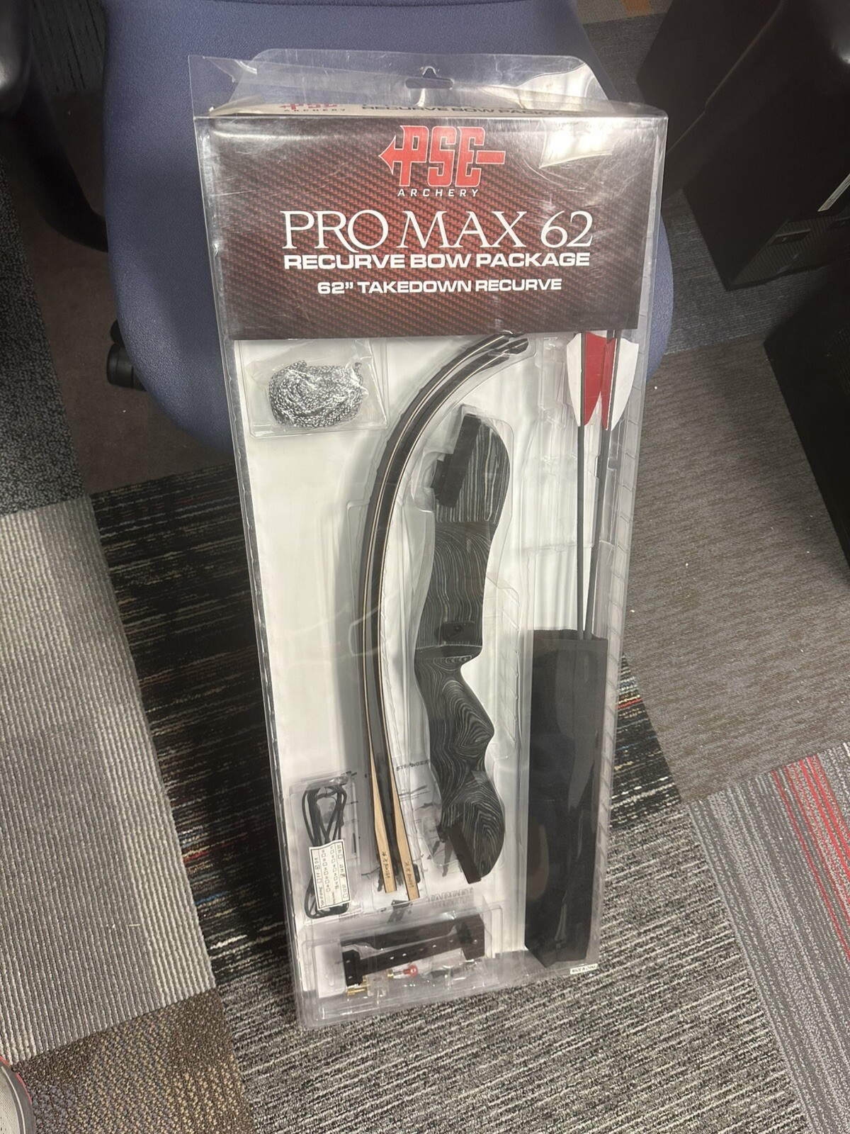 PSE Pro Max Recurve Bow RH Package Take-Down Bow 62"/25lb Accs Included ...