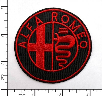 26 Pcs Embroidered Iron on patches Alfa Romeo Car Racing 71x71mm ...