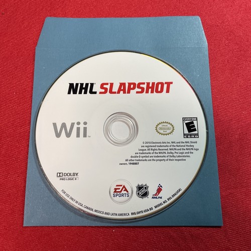 NHL Slapshot - Nintendo Wii Game Disc Only Near Mint Cleaned & Tested ...