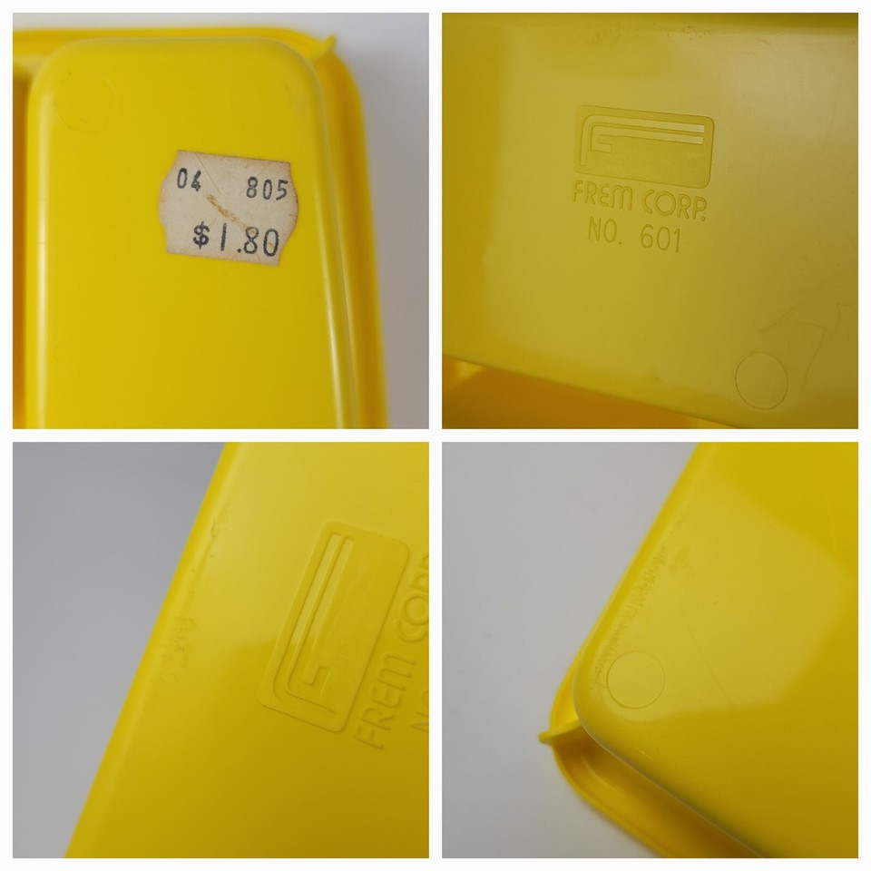Vintage Utensil Drawer Tray Organizer Yellow Retro Caddy Frem Corp 601 ...