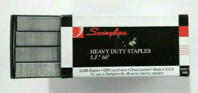 Swingline Heavy Duty Staples, S.F. 66, No. 66 Electric Staplers, box of ...