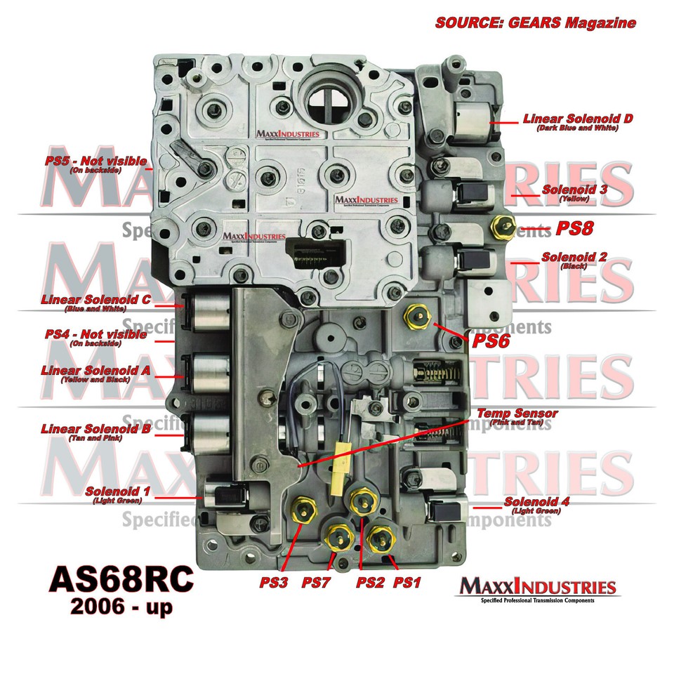 AS68RC RAM Transmission Shift Solenoid S1, S2, S3 & S4 (4 required per ...