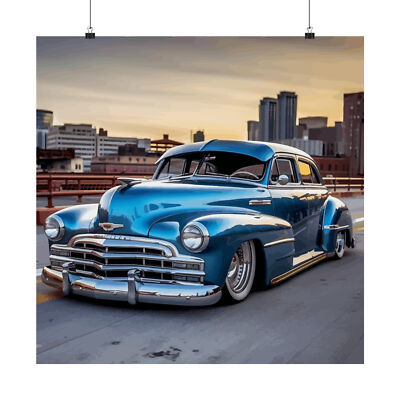 Chevy Fleetline Lowrider Bomb Low Rider Wall Art Dorm Room Man Cave ...
