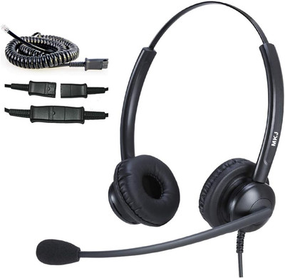 Cisco IP Phone Compatible Headset with Noise Cancelling Microphone RJ9 ...