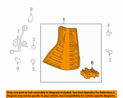 81561-60840 Toyota Lens & body, rear combination lamp, lh 8156160840 ...