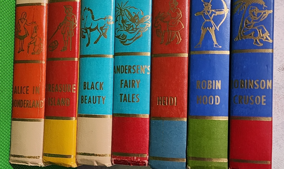 7 Vintage 1961 Children's Classics Hardcover Books Holt Rinehart ...