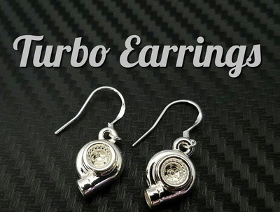 Turbo Earrings Turbocharger Automotive Jewelry Car Enthusiast Racing ...