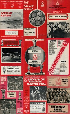 1970's LIVERPOOL FC HOME FOOTBALL PROGRAMMES - Your choice - FREE ...