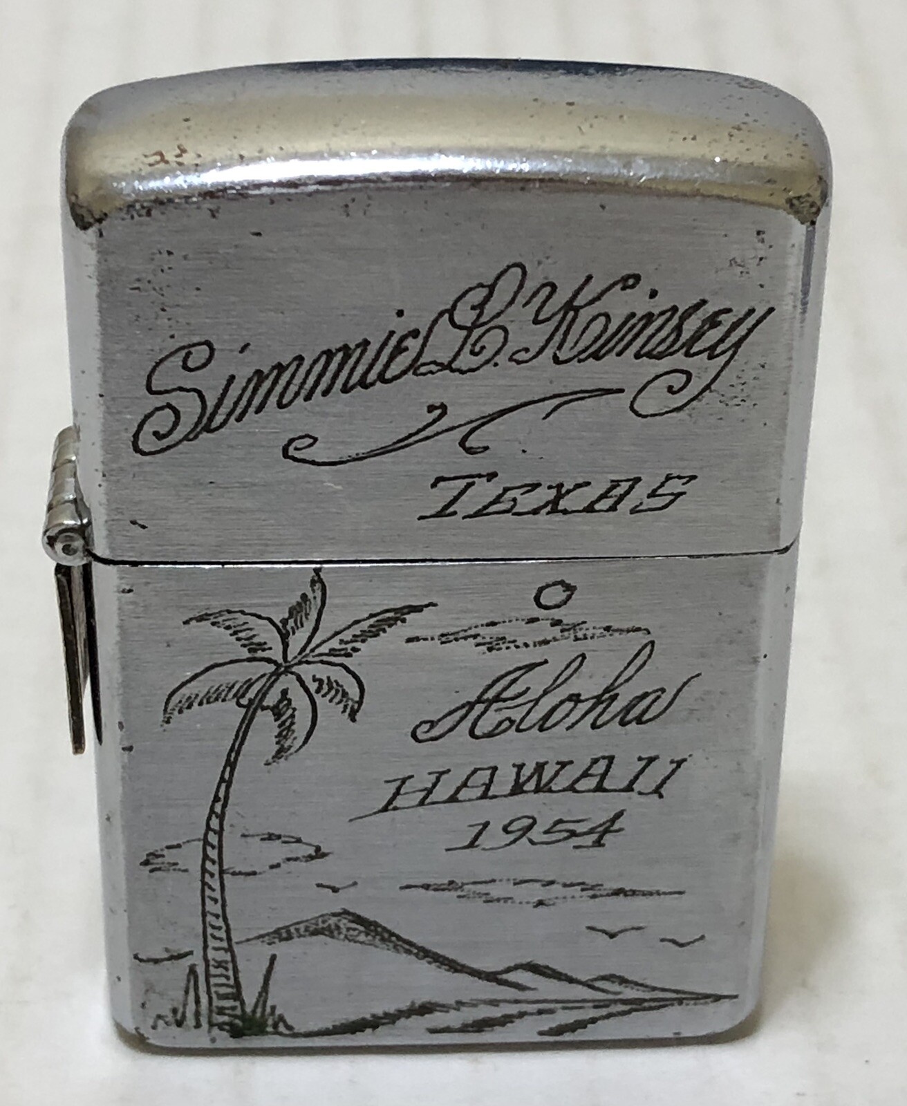 Vintage 1954 US Military Lighter 3rd Division Artillery TEXAS / HAWAII ...