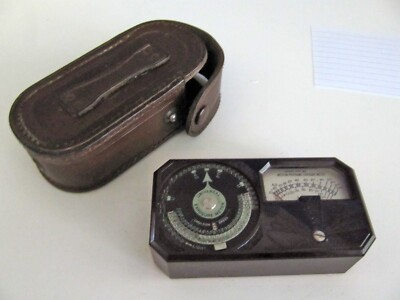 VINTAGE WESTON LIGHT METER-MODEL 650-GREAT CONDITION-COLLECTABLE W/CASE ...
