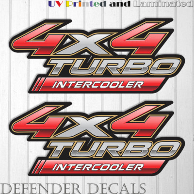 Toyota Hilux Decals 2009 4x4 TURBO Intercooler Sticker side graphics ...