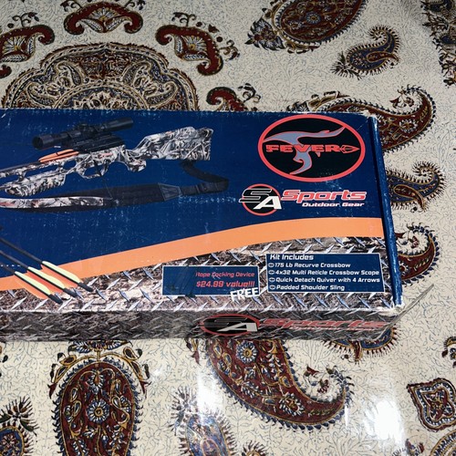 Fever Crossbow Sports Outdoor Gear Camo 175lb Recurve Crossbow Package ...