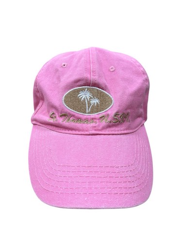 Women’s St Thomas USVI US Virgin Islands Souvenir Pink Cotton Baseball ...