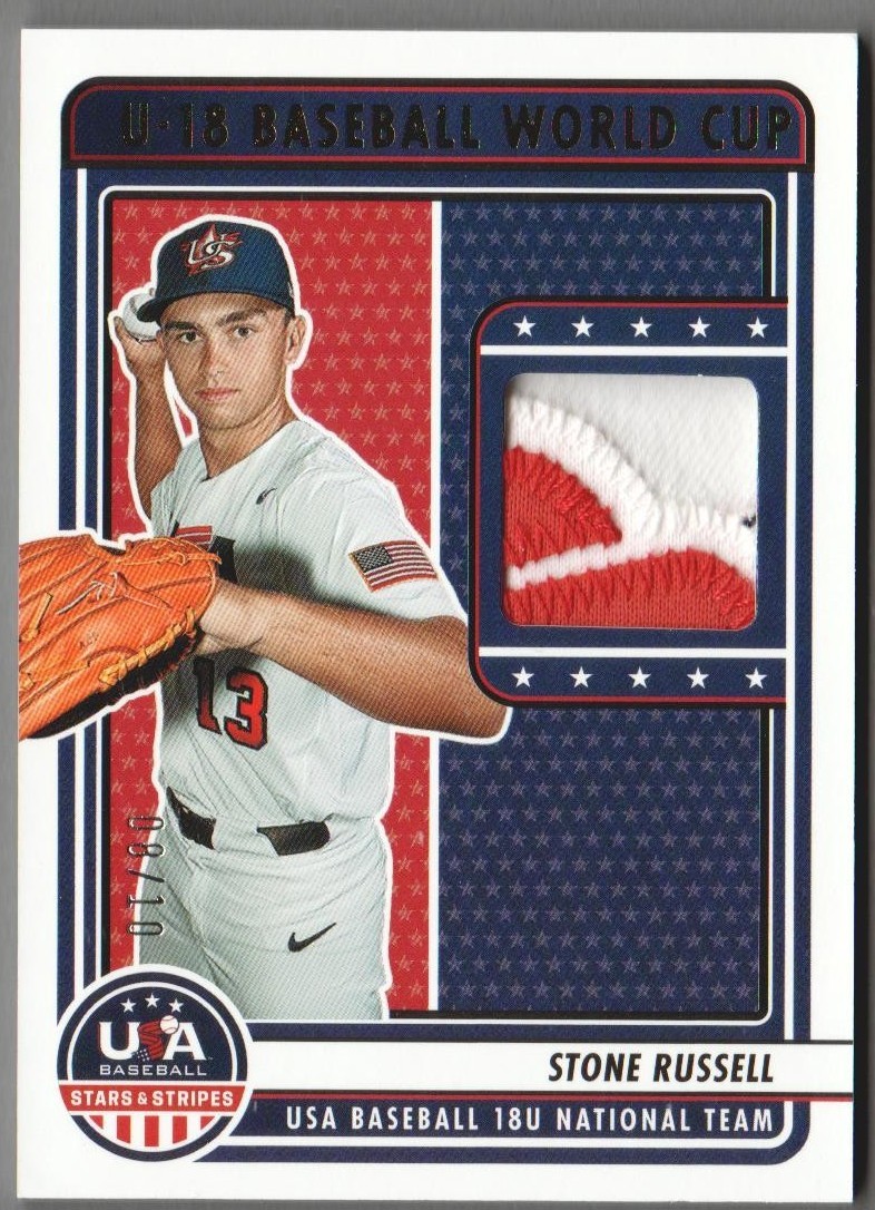 2023 Panini USA Baseball Stars & Stripes - U-18 World Cup USA Materials ...