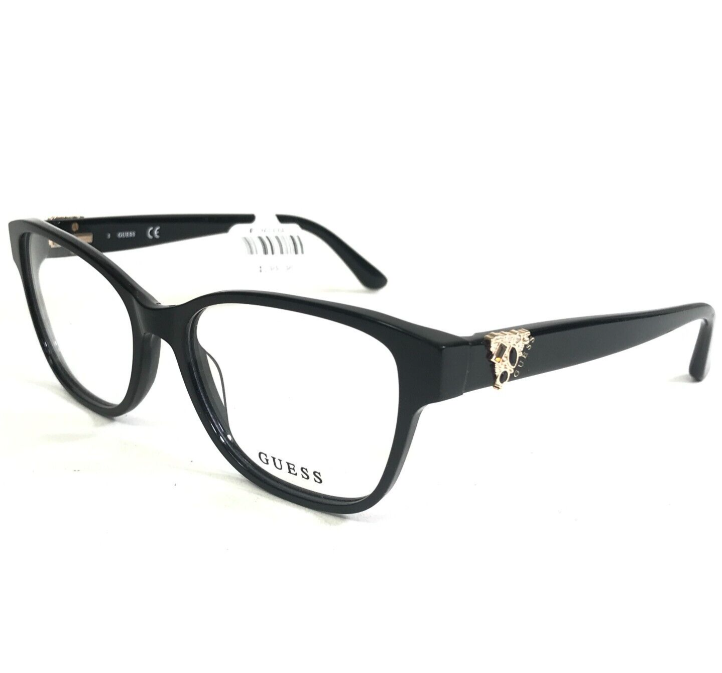 Guess Eyeglasses Frames GU2854-S 001 Black Cat Eye Full Rim 53-16-140 ...