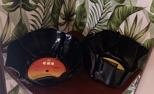 Handmade Record Vinyl Bowls, Trays, Round And Square, Unique Knick ...