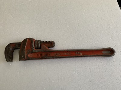 RIDGID PIPE WRENCH RIDGE TOOL CO. ELYRIA OHIO USA - 14” Ridge Tool Co ...