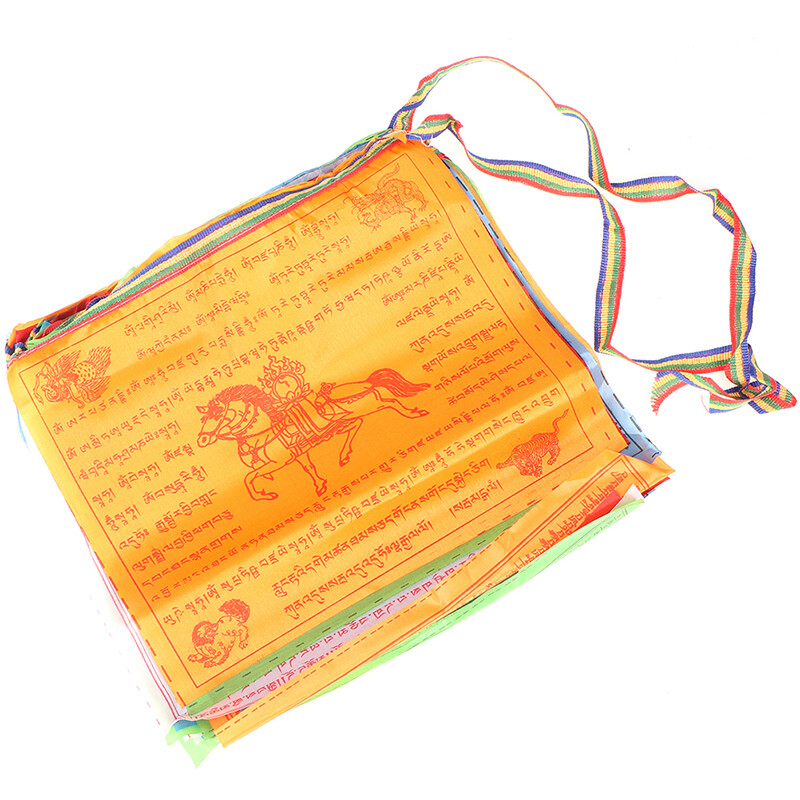 8.4m 30 Sheets 5Colors Religious Flags Tibetan Buddhist Supplies Prayer ...