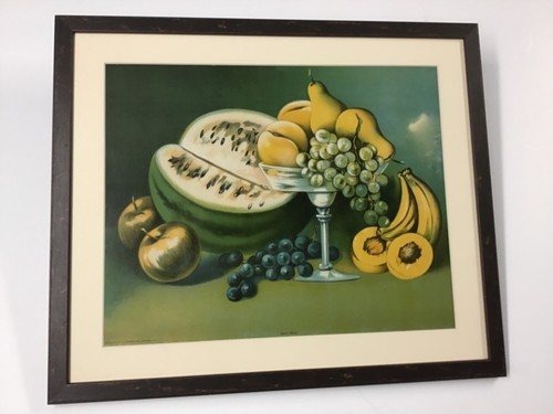 1911 Chromolithograph James Lee Chicago “Select Fruit” Nice Framez | eBay