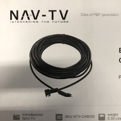 BlackVue Rear Camera Cable CC-10 33ft (10m) | eBay