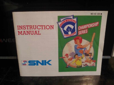 LITTLE LEAGUE Baseball Championship Series NES Nintendo Game Original ...