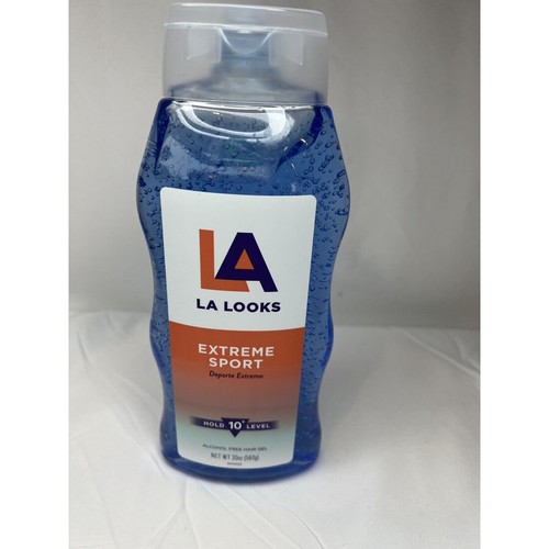 lot of 2 LA Looks Extreme Sport Alcohol Free Hair Gel Hold Level 10 20 ...