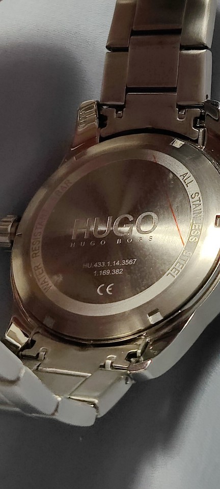 HUGO BOSS 1530191 BLUE DIAL SKELETON STAINLESS STEEL MULTIFUNCTION ...