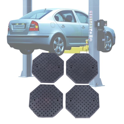 4pc Octagon Heavy Duty Rubber Arm Pads Car Lift Accessories For Auto ...