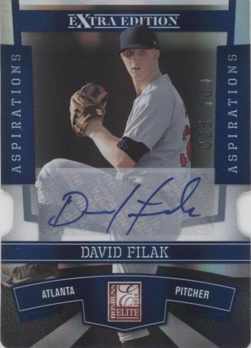 2010 Donruss Elite Extra Edition - David Filak #83 Aspirations Die-Cut ...