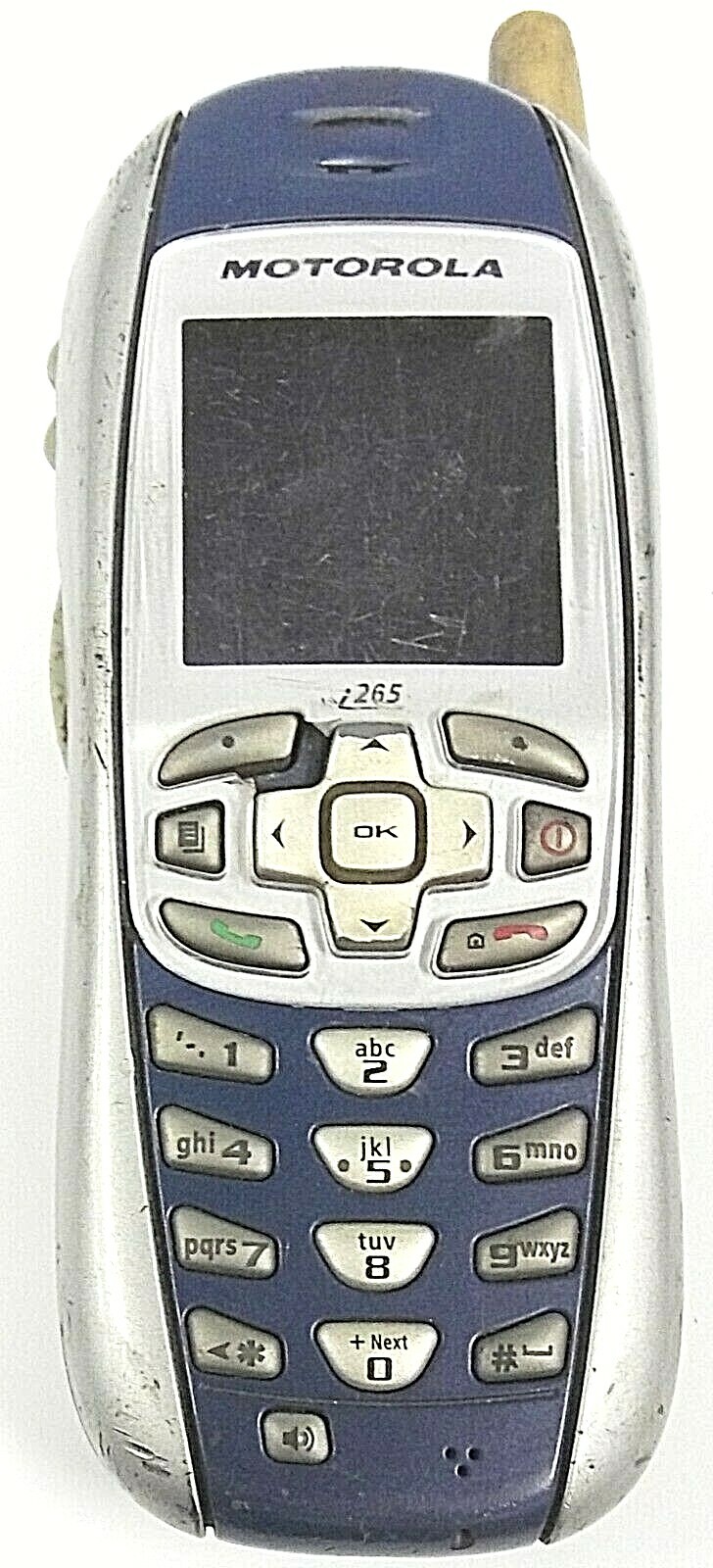Motorola i series i265 - Blue and Silver ( Nextel ) PTT iDEN Cellular ...