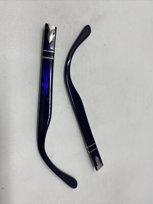 PERSOL 3020-S 955/51 TRANSLUCENT BLUE 145mm TEMPLE ARM PARTS ITALY 3948 ...