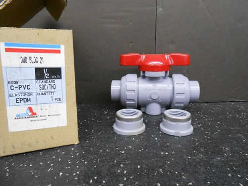 ASAHI AV 1609005 DUO-BLOC 21 1/2" BALL VALVE 15-1/2 W/ SOCKET ...