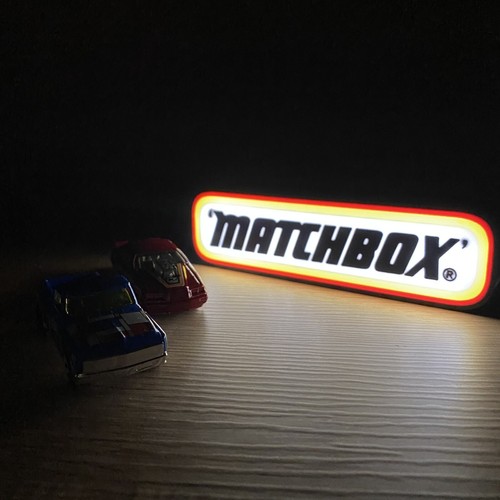 Matchbox Themed LED Lamp Light Box Neon Sign 3D Printed Decor Display 6 ...