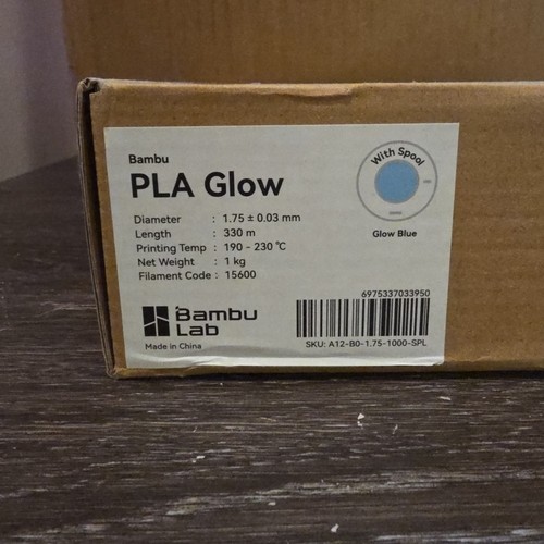 Bambu Lab PLA Glow - Glow Blue | eBay