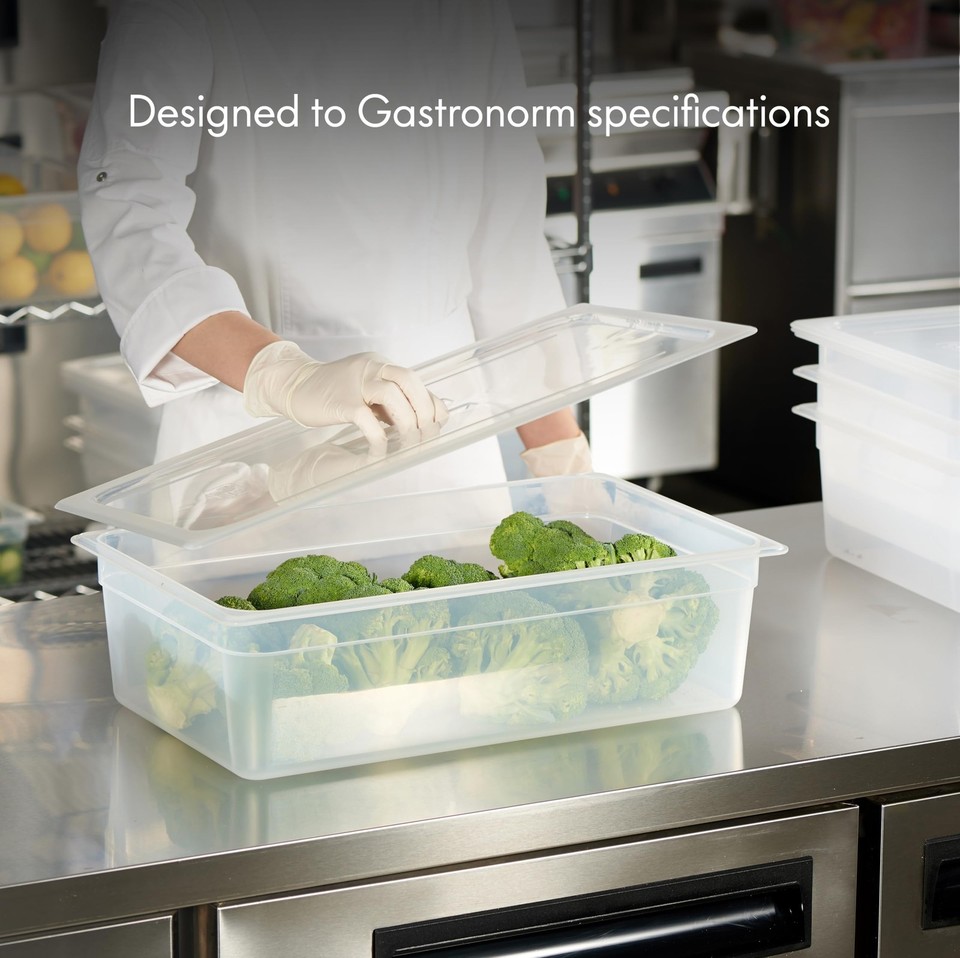 4-Pack Full Size 6" Deep Food Pan with Handled Lid – NSF Commercial ...